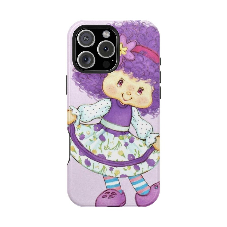 Vintage Strawberry Girl Tough Phone Case for iPhone Samsung, Retro ...