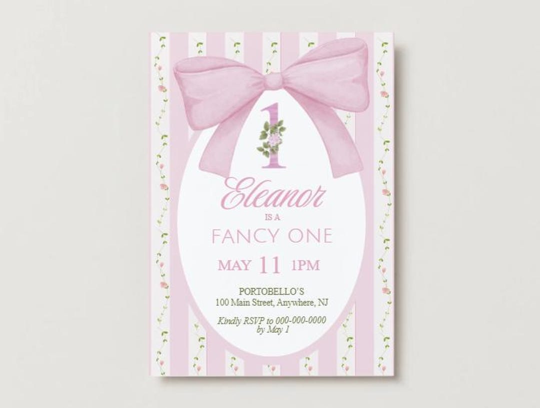 Love Shack Fancy 1st Birthday Invitation - Etsy