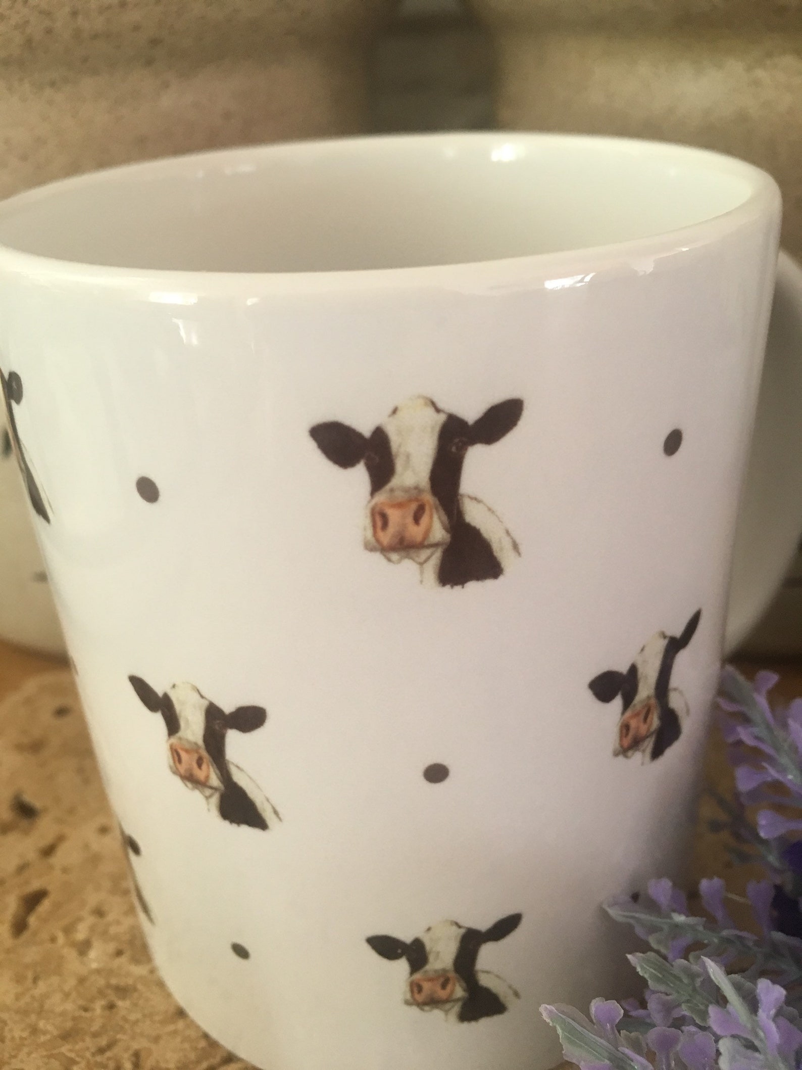 Cow dairy cow black and white cow mug tea mug for cow | Etsy