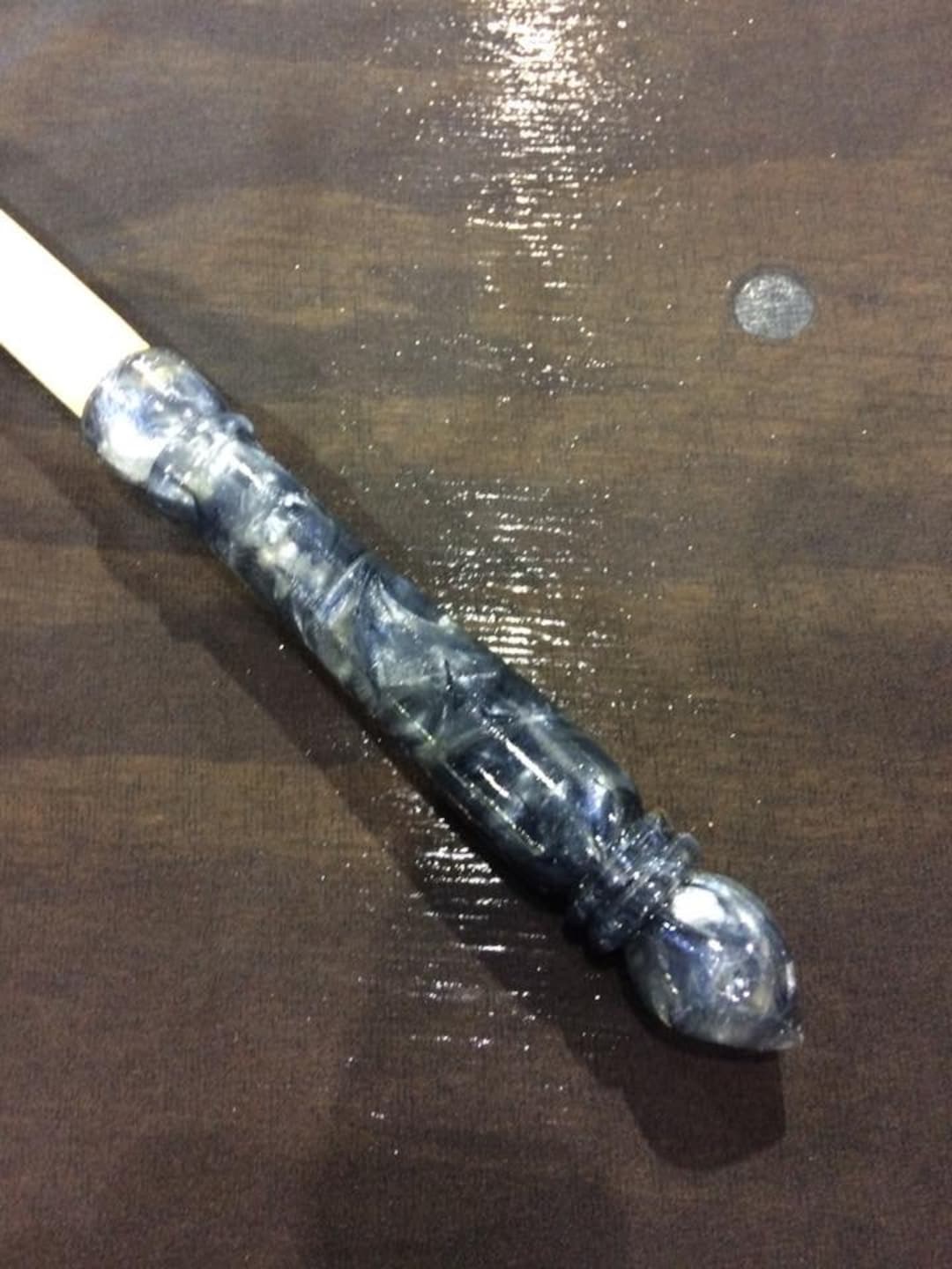 Blue and Silver Color Swirl Wand - Etsy