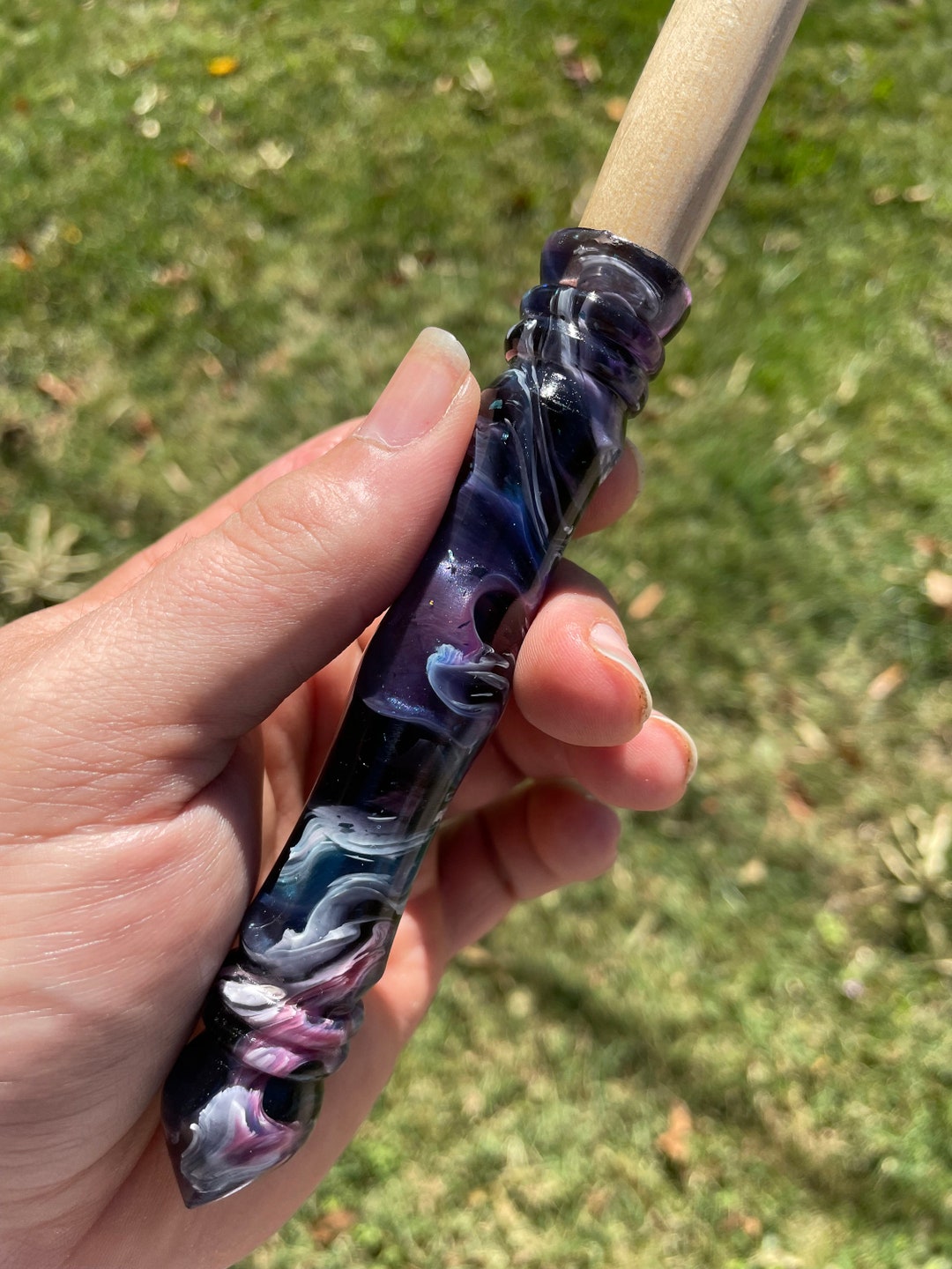 Purple Space Swirl Wand - Etsy