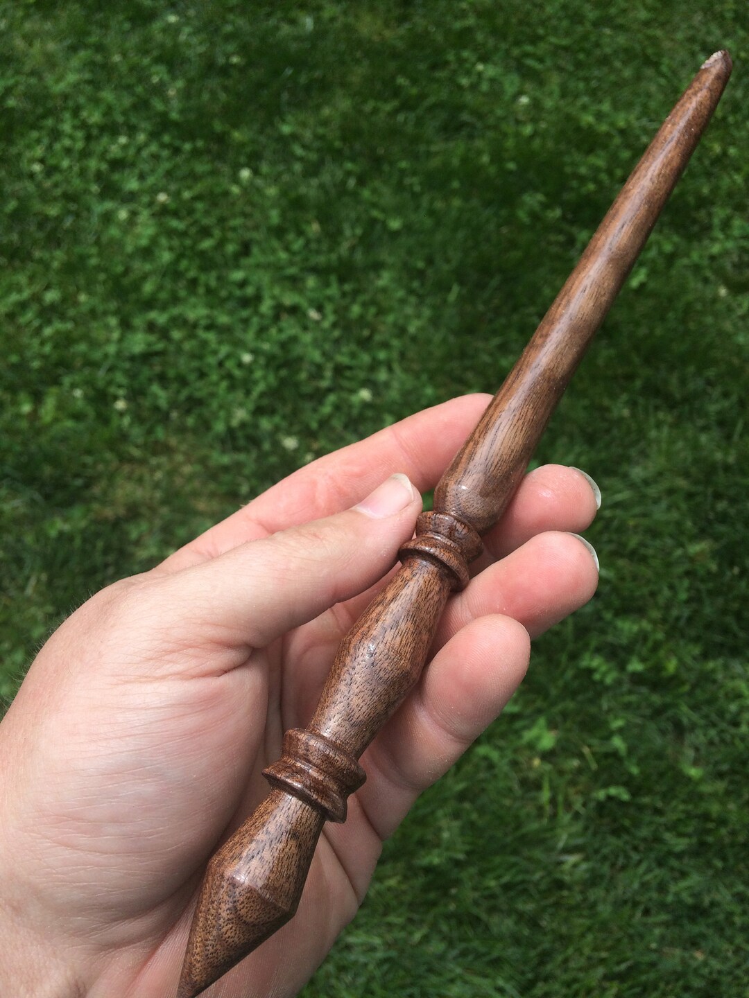 Walnut Wand - Spike Style - - Etsy