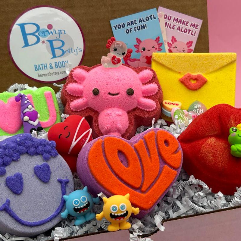 Heart Bath Bombs for Kids - Etsy