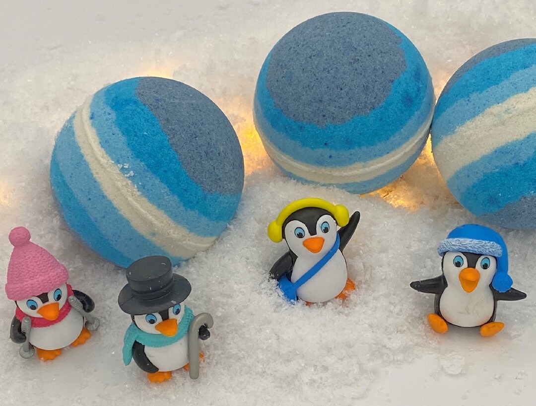 Penguin Bath Bomb With Toy Penguin Inside - Etsy