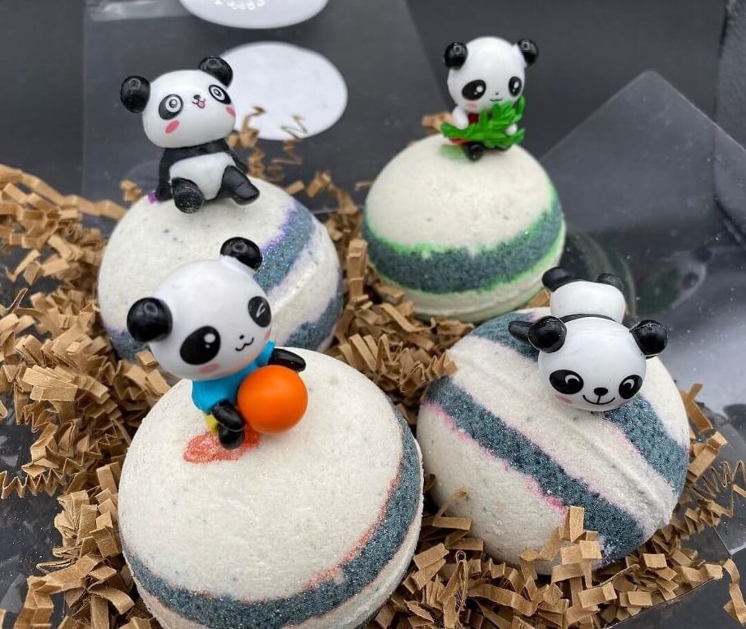Panda Bath Bombs Gift Box with Toy Inside 4 Ct - Etsy