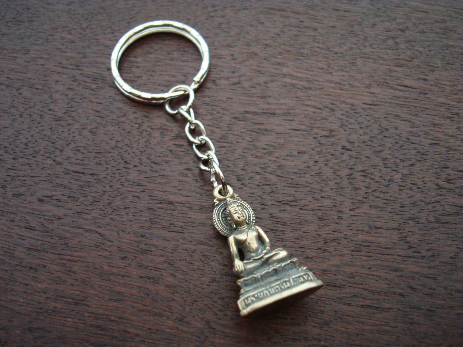 Buddha Key Chain // Seated Buddha Keychain // Yoga Key Chain - Etsy