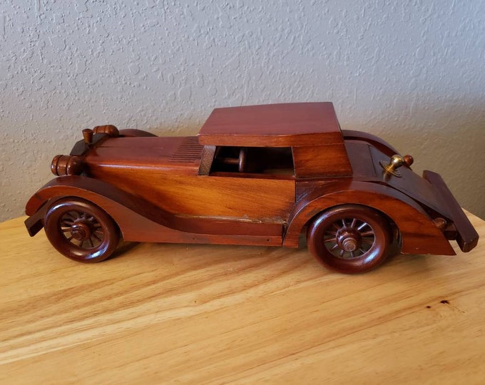 Vintage Wood Classic Car Model of a 1935 Auburn 15" - Etsy