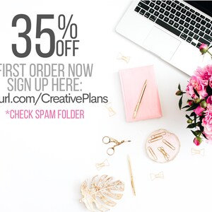 Color Block Digital Planner Inserts | Cute Daily Layout Planner ...