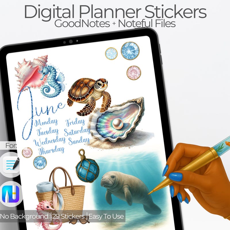 June Calendar Clipart - Etsy
