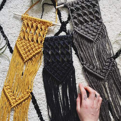 Macrame Pattern Written PDF With Knot Guide Beginner - Etsy