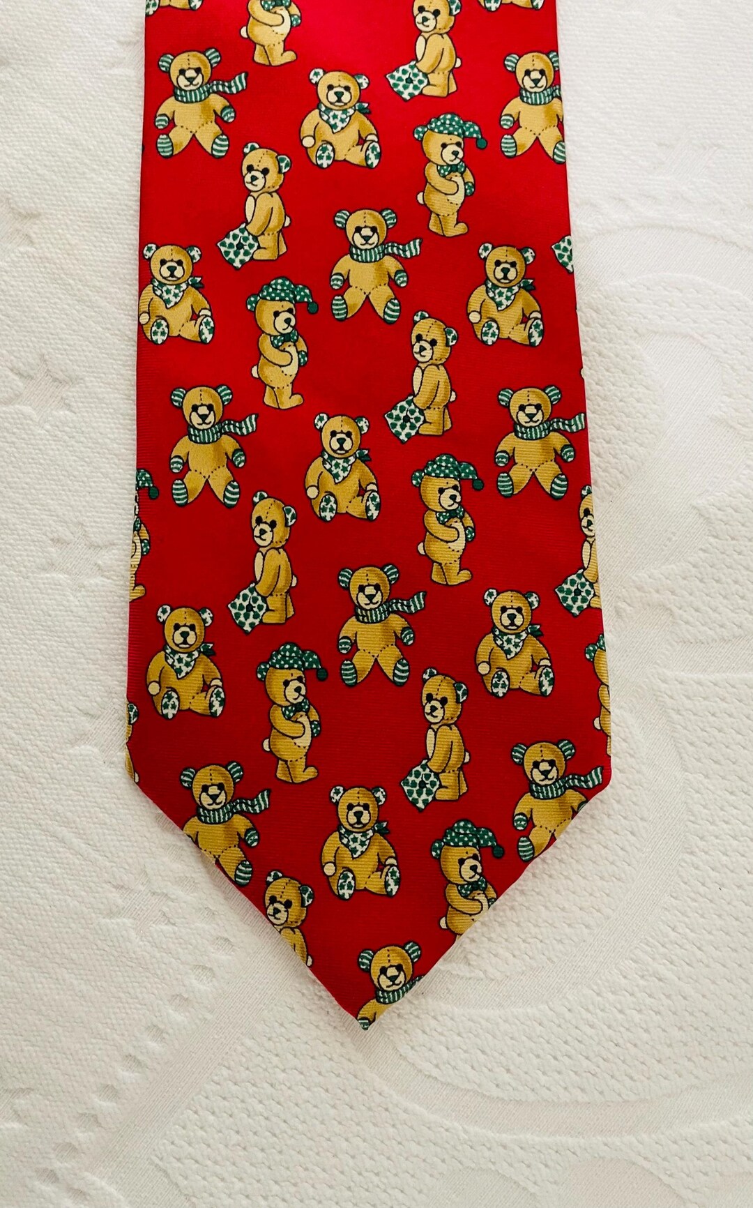 Eagle’s Eye Necktie, Teddy Bear Decor, USA Made - Etsy