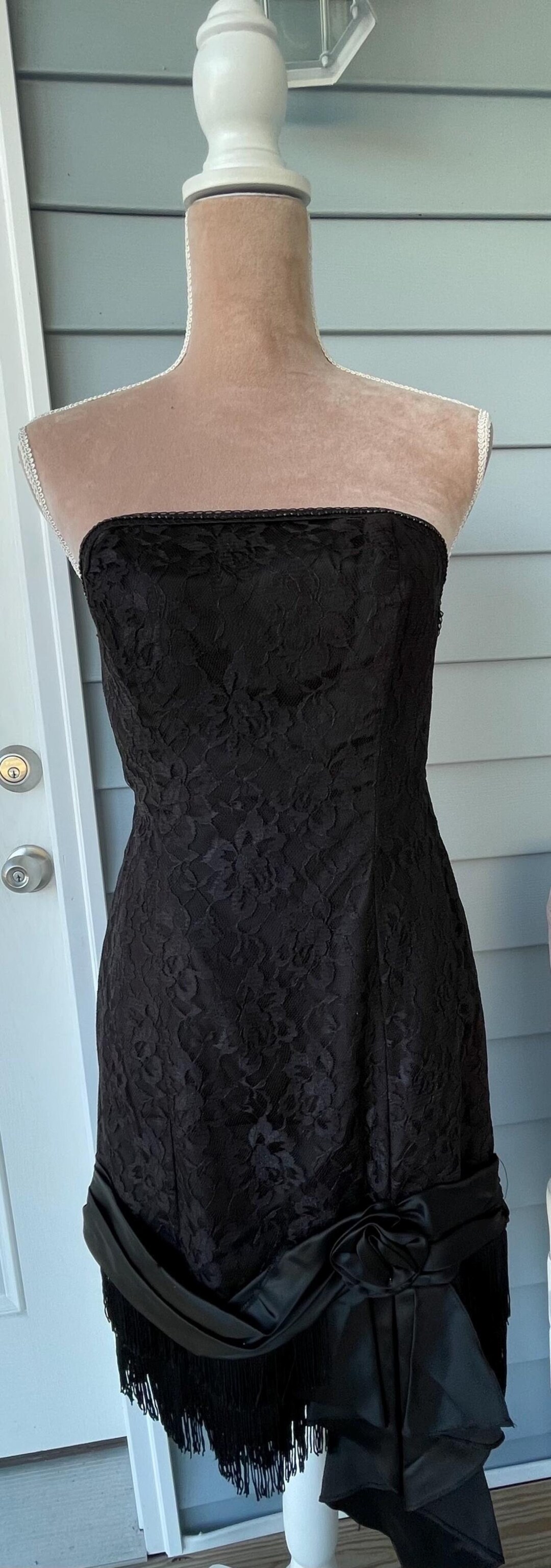 Steppin Out Cocktail Dress, Size 5, Fringed Lower Edge - Etsy