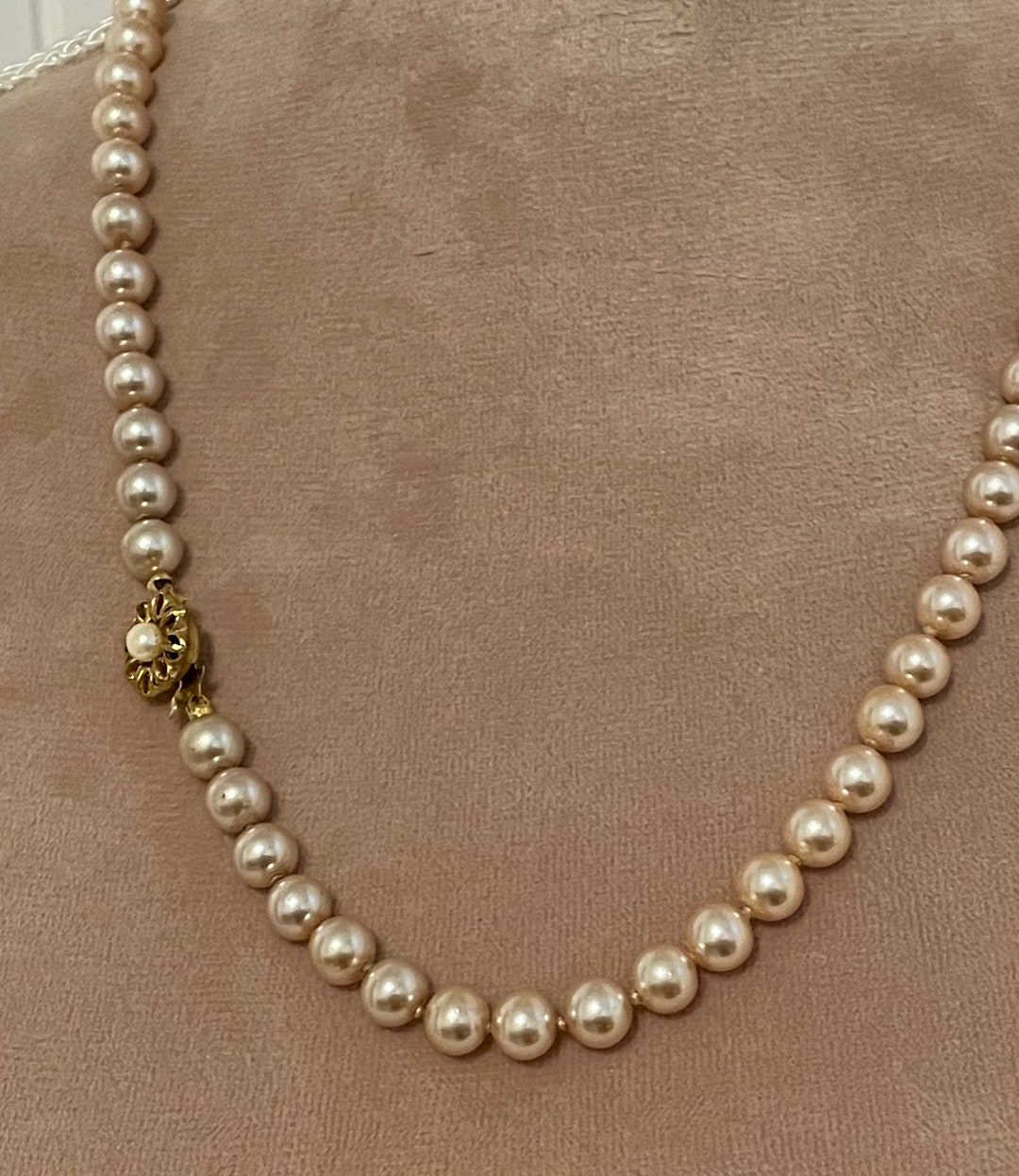 Vintage 50s Faux Pearls, 23” (approx) - Etsy