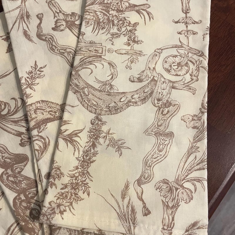 Toile Napkins - Etsy