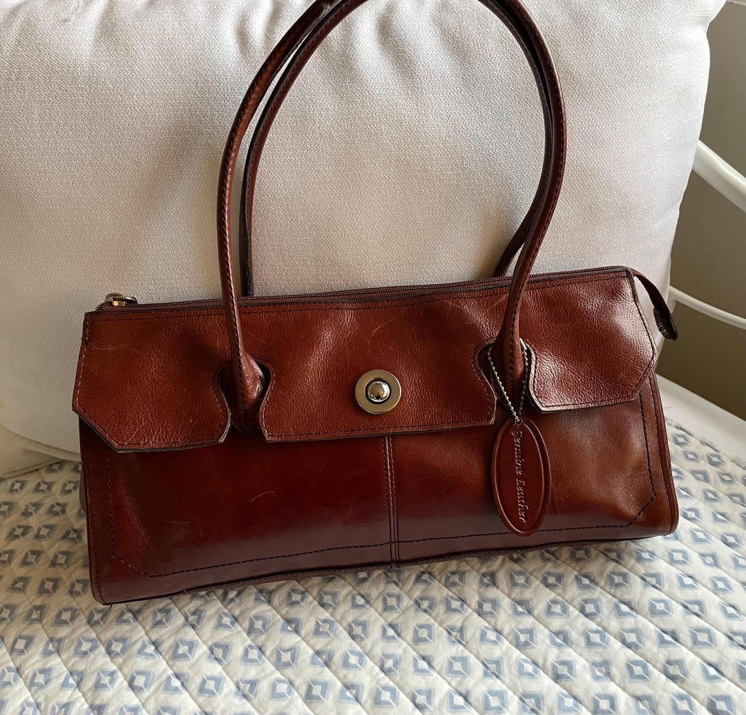 Pelle Studio Leather Bag, 7-1/4” X 14-1/2”, 4” Deep - Etsy
