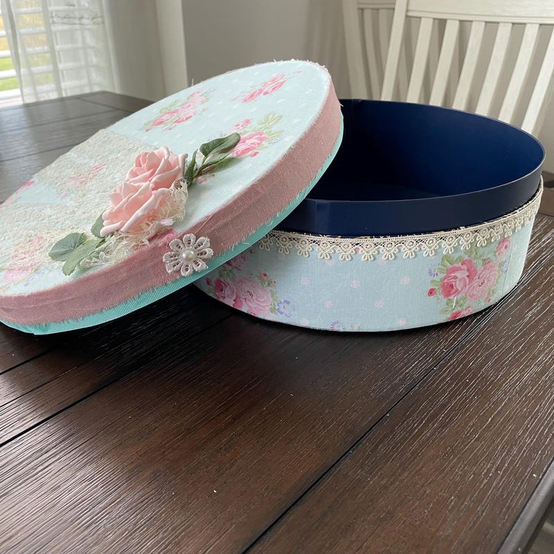 Victorian Hat Box - Etsy