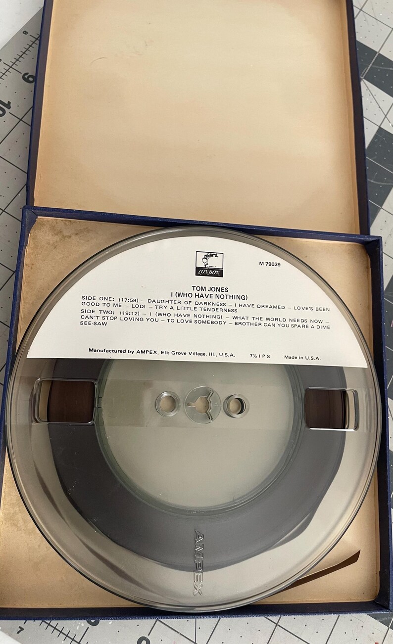 Tom Jones Reel Tape, I Who Have Nothing (1970??) - Etsy