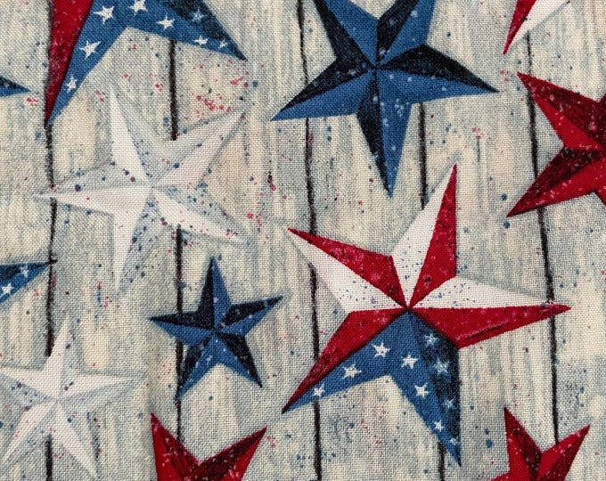 Stars on Wood Fabric, Susan Winget, 1 Yard 4” X 44” - Etsy