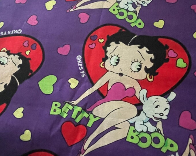 Betty Boop Fabric by King Features Fleischer Studios, 1-1/2 Yards X 44 ...