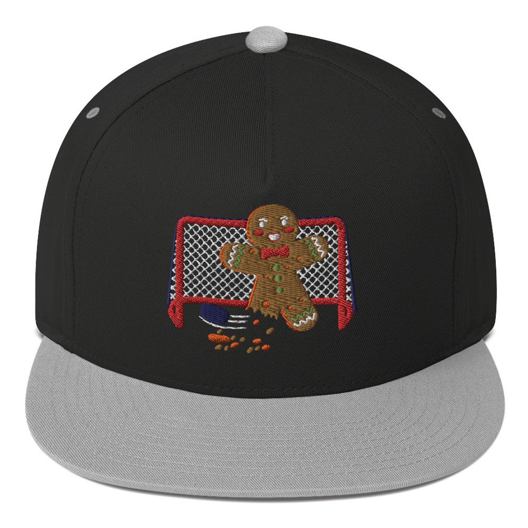 Gingerbread Hockey Goalie Hat, Christmas Hockey Hat, Hockey Kid Hat ...