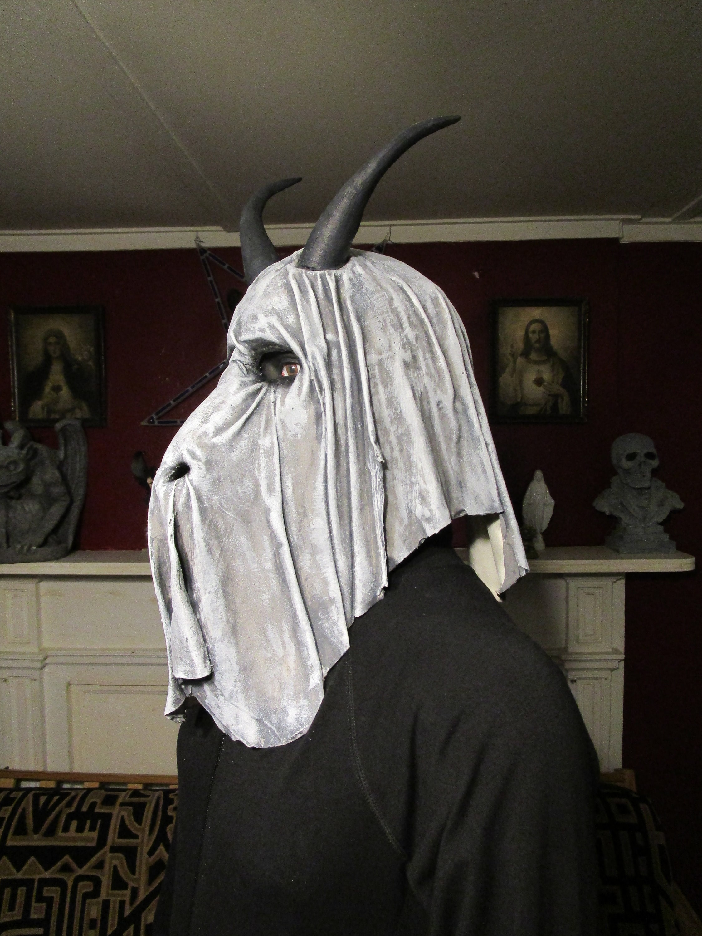 Goat shroud latex mask | Etsy