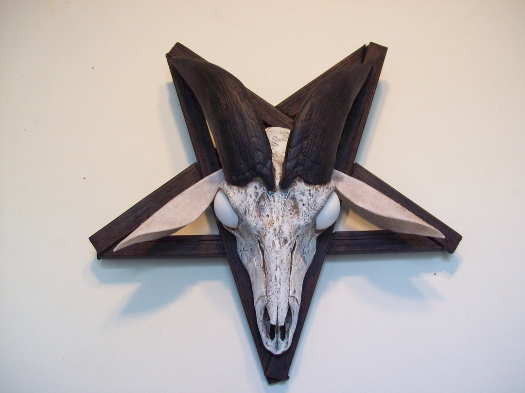 Goat Skull Casting in a Pentagram - Etsy