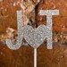 Custom Couture Inital Cupcake Toppers - Etsy