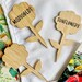 Plant Labels Garden Labels Gardening Flower Flower Labels - Etsy