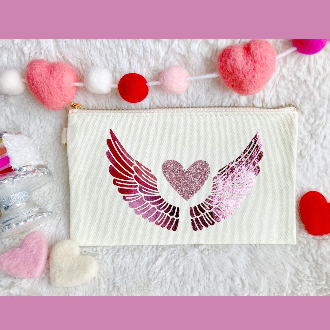 Love Pouch, Gift Pouch, Makeup Bag, Valentine, Valentine's, LOVE, Heart ...