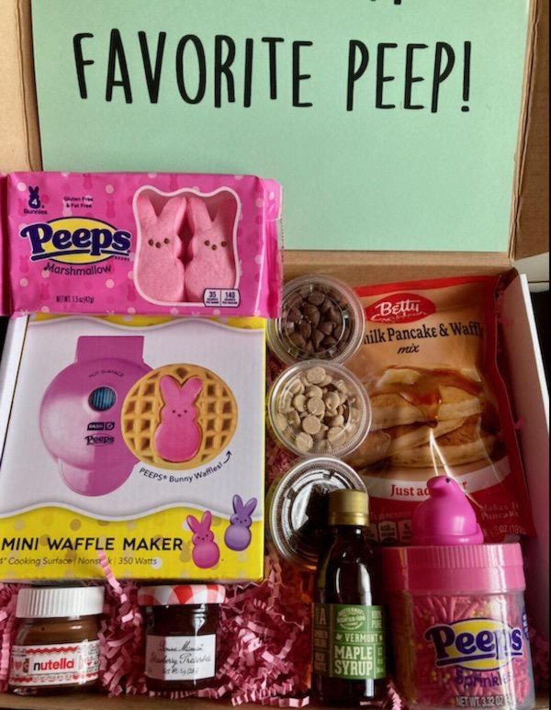 Pancake Set, Waffles, Breakfast in Bed, Easter, Brunch, Peeps - Etsy