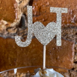 Custom Couture Inital Cupcake Toppers - Etsy