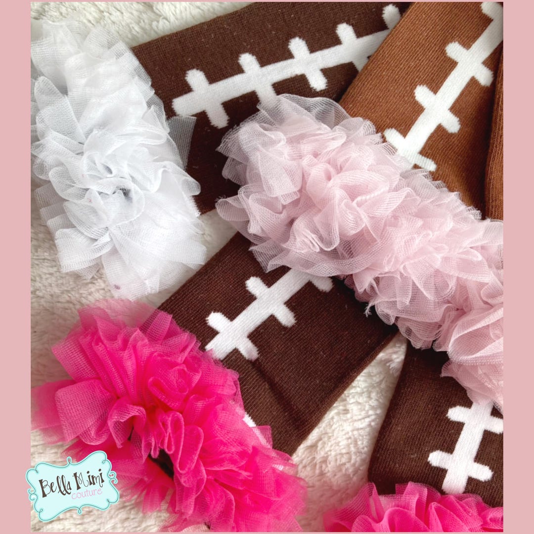 Football Leg Warmers, Ruffle Trim Leg Warmers, Leg Warmers, Legwarmers ...