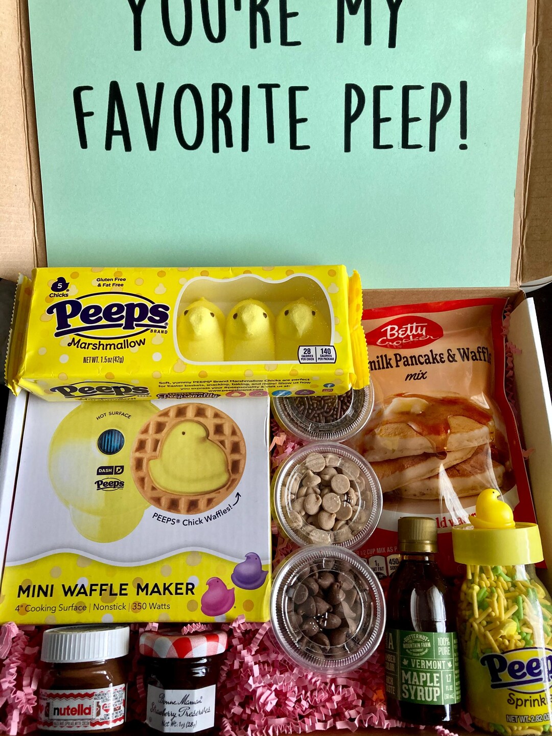 Pancake Set, Waffles, Breakfast in Bed, Easter, Brunch, Peeps - Etsy