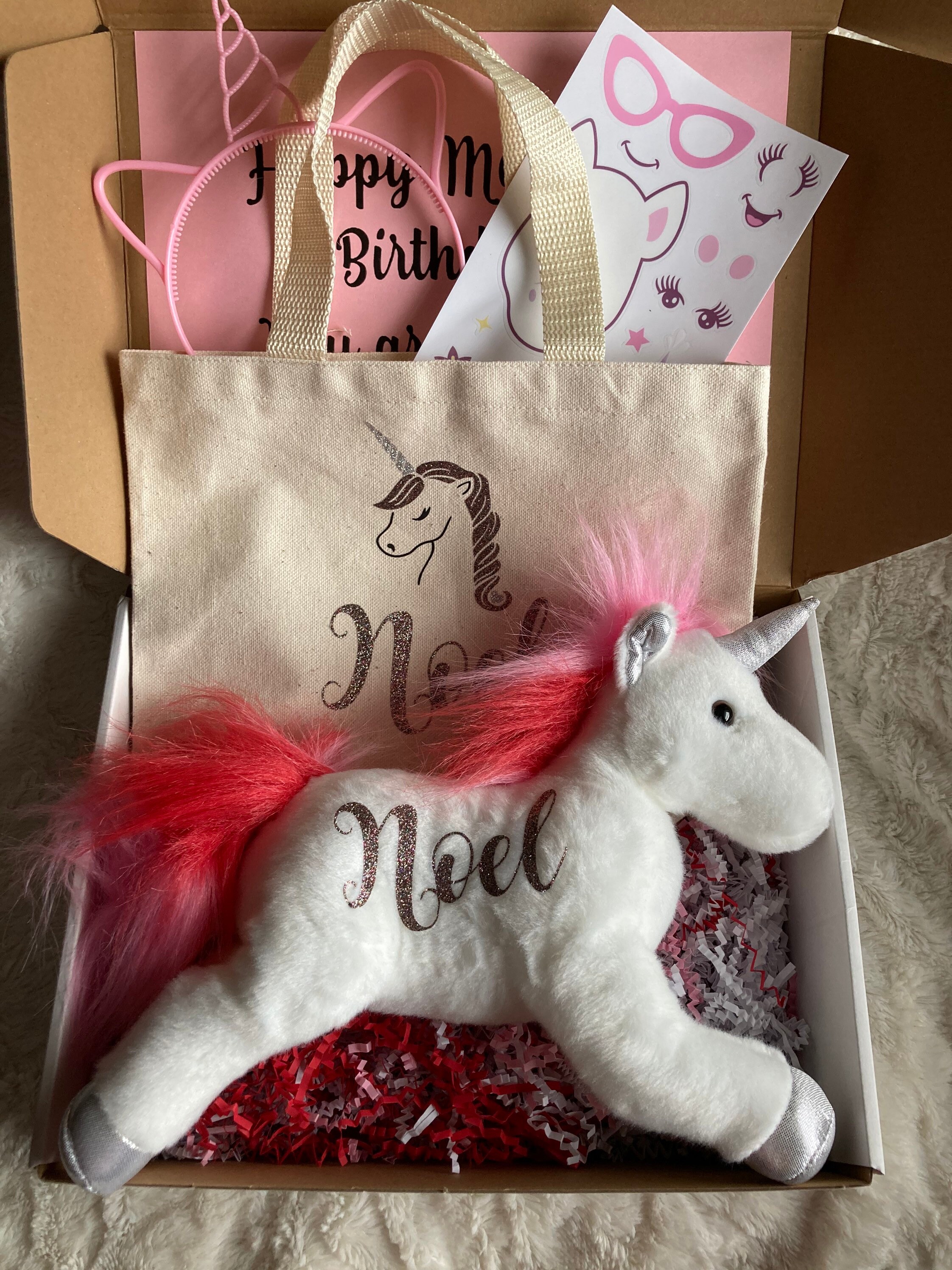 Personalized Unicorn Plush Gift Set Unicorn Doll Unicorn | Etsy