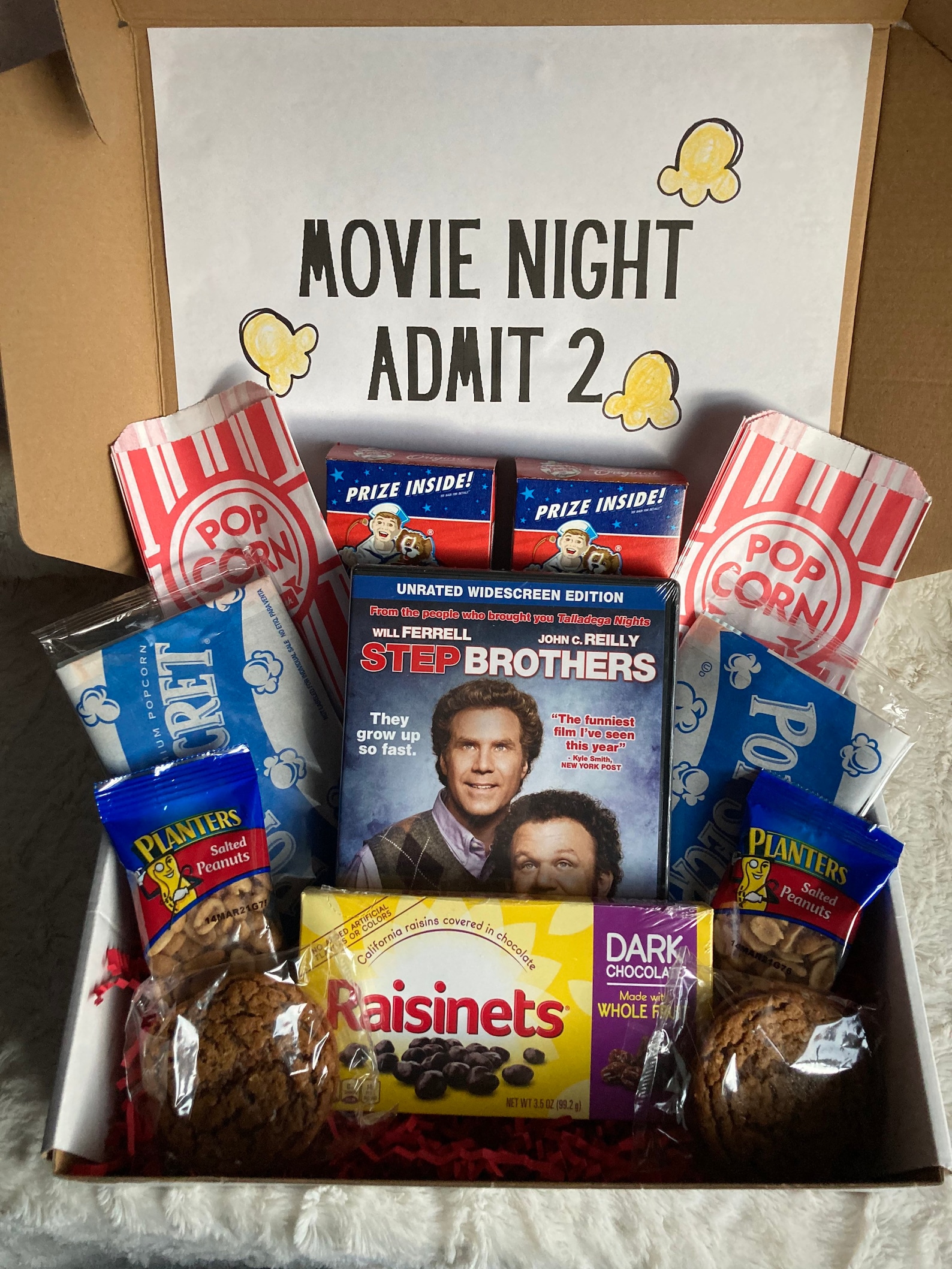 Movie Night Gift Set Movie Theatre Box Candy Gift Set Movie - Etsy