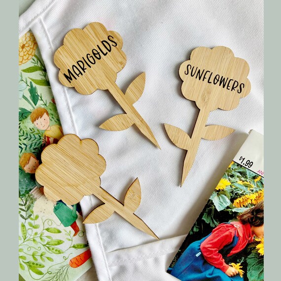 Plant Labels Garden Labels Gardening Flower Flower Labels - Etsy