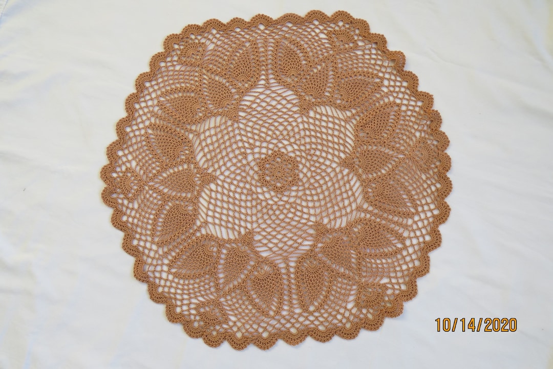 Crocheted Peace Dove Doily/centerpiece--copper - Etsy