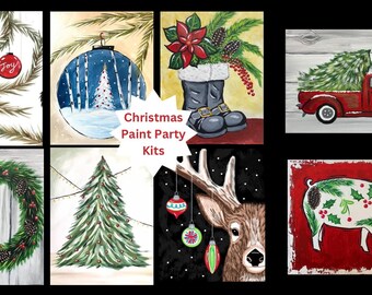Santa's Belt Canvas Painting Kit Video Tutorial, FREE Palettes & Aprons ...