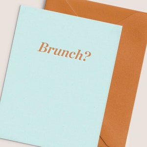 Brunch? | Letterpress Card - Etsy