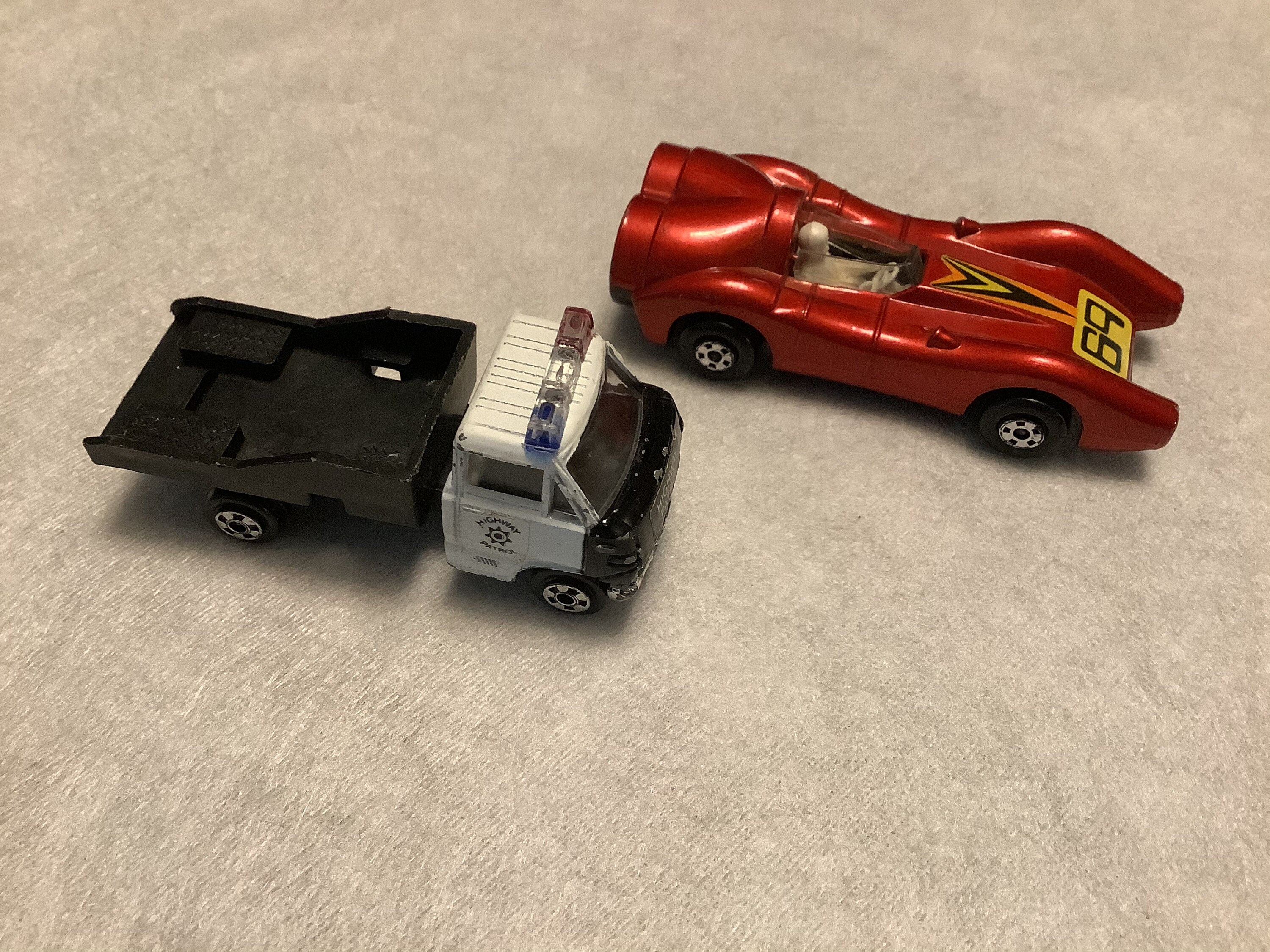 MATCHBOX Rolamatics #69 Turbo Fury 1973 & Vtg Zylmex Zee D58 Tow Truck ...
