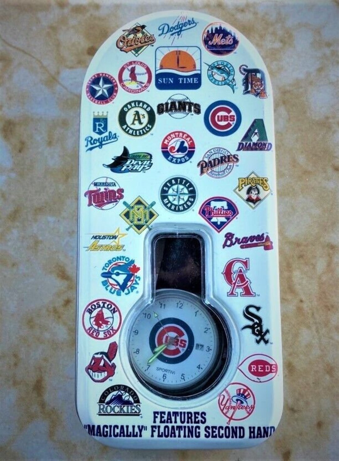Sun Time Chicago Cubs Watch in Tin 1995....AS IS UNTESTED! - Etsy