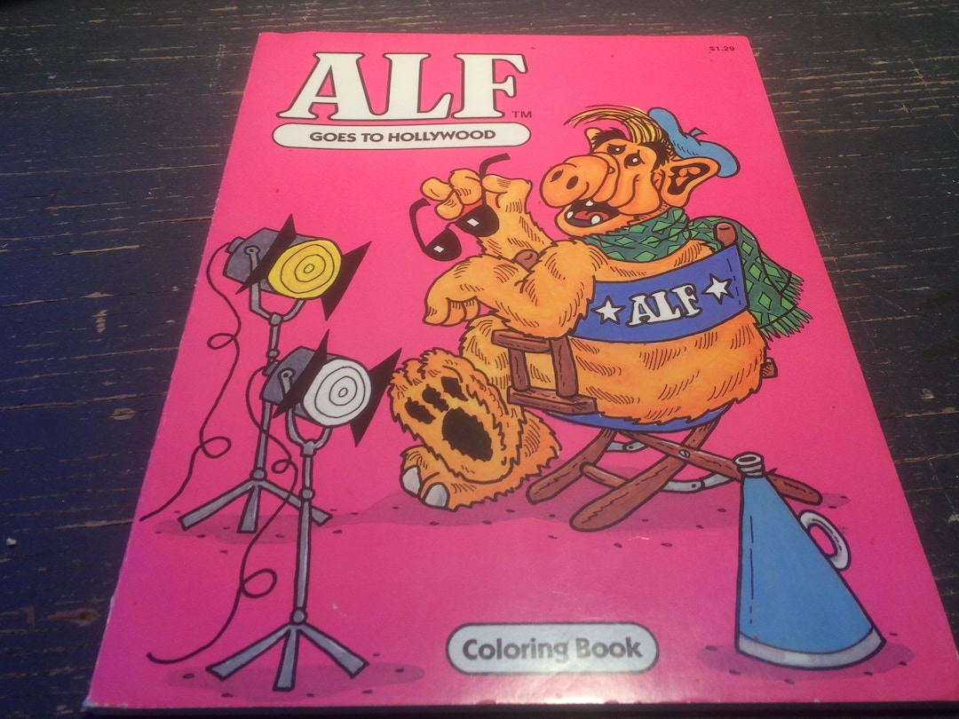 Alf Coloring Book - Alf Goes to Hollywood - Etsy