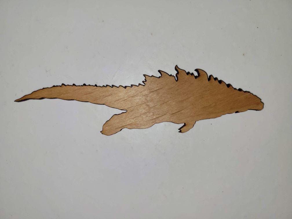 Digital Godzilla File for Laser Cutting and Engraving - Etsy