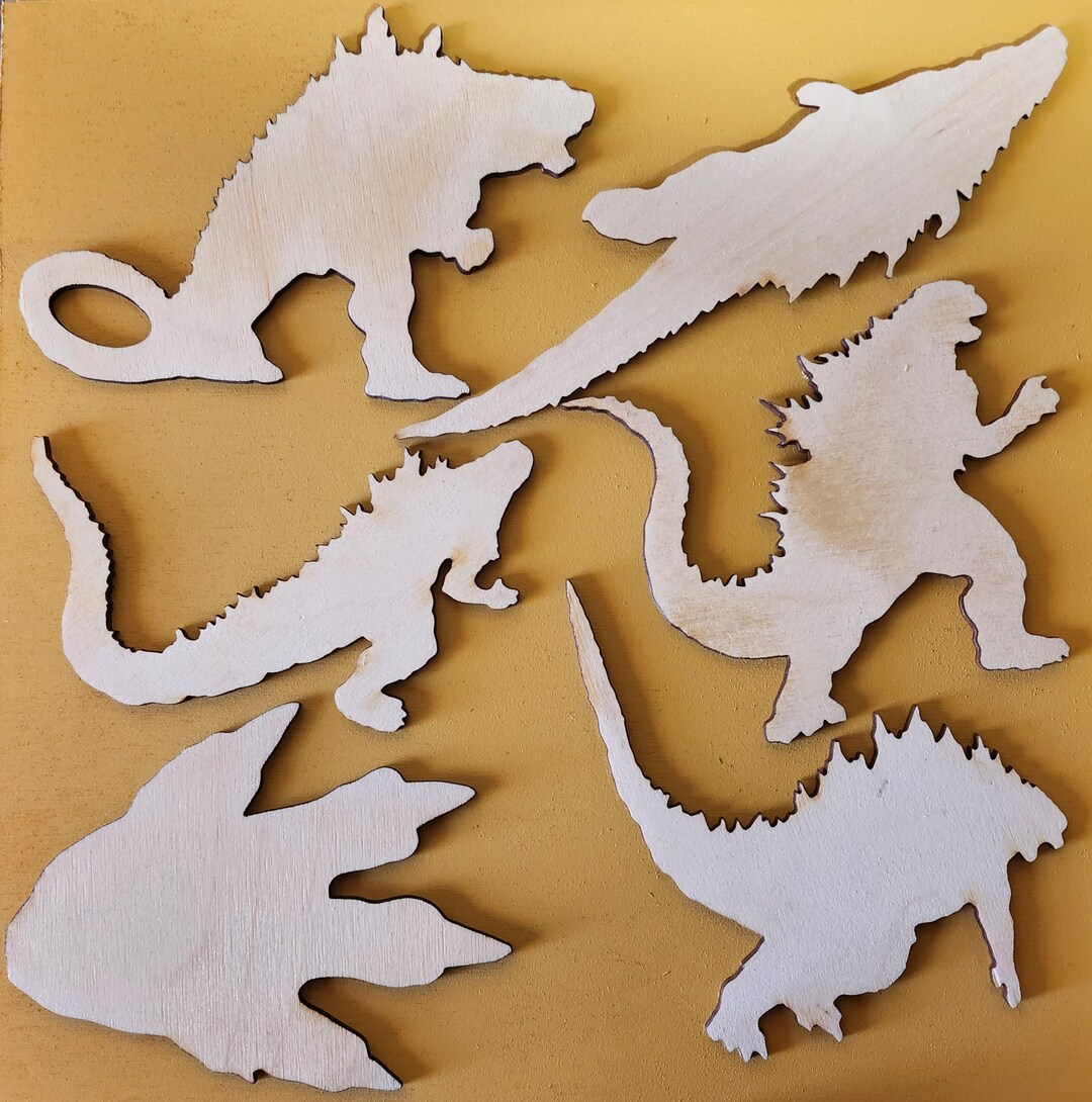 Digital Godzilla File for Laser Cutting and Engraving - Etsy