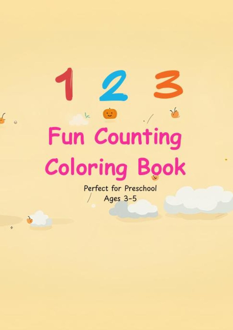 Number Coloring Pages for Preschoolers | Fun Counting Activity Book ...