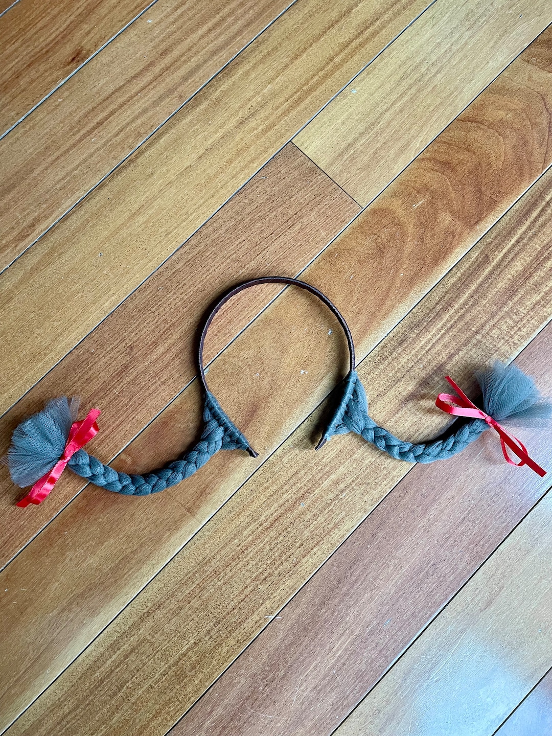 Braided Hair Headband Pippi Longstocking Braids Wig Headband Braids ...