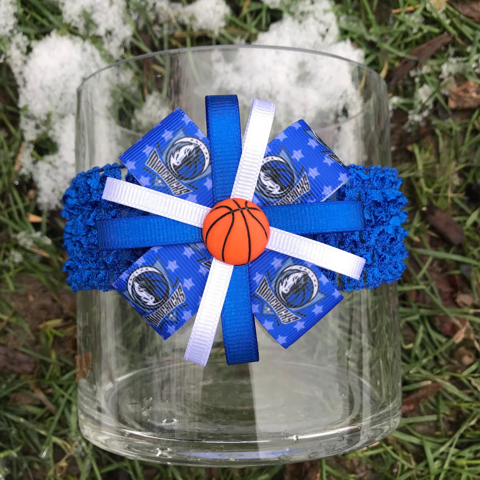 Dallas Mavericks Headband or Hair Bow Mavericks Ribbon Bow | Etsy