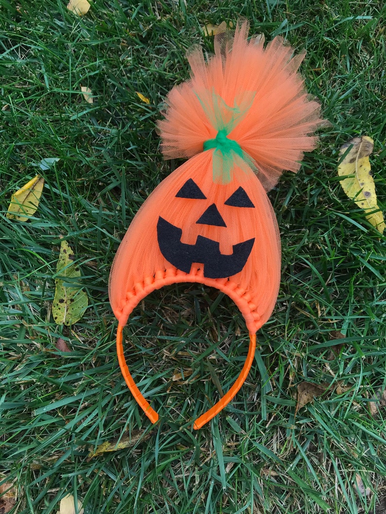Pumpkin Head Headband Pumpkin Headband Wig Pumpkin Costume Pumpkin ...