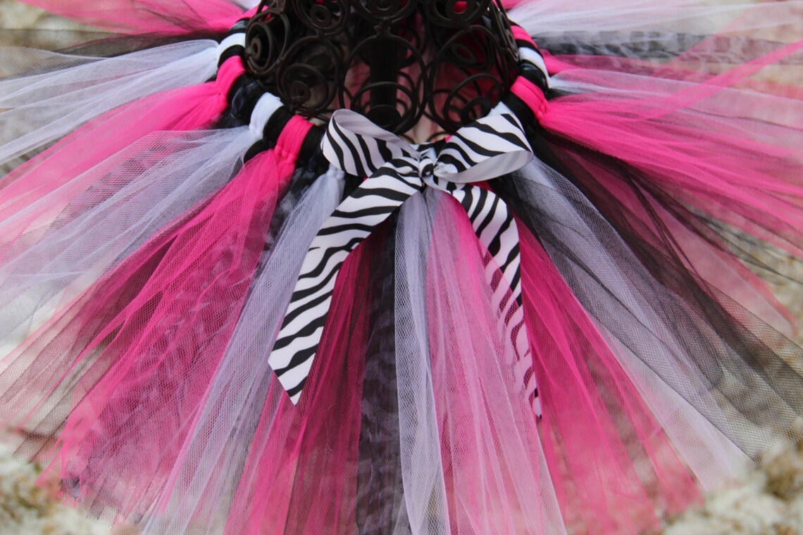 Pink Zebra Tutu Zebra Print Tutu - Etsy