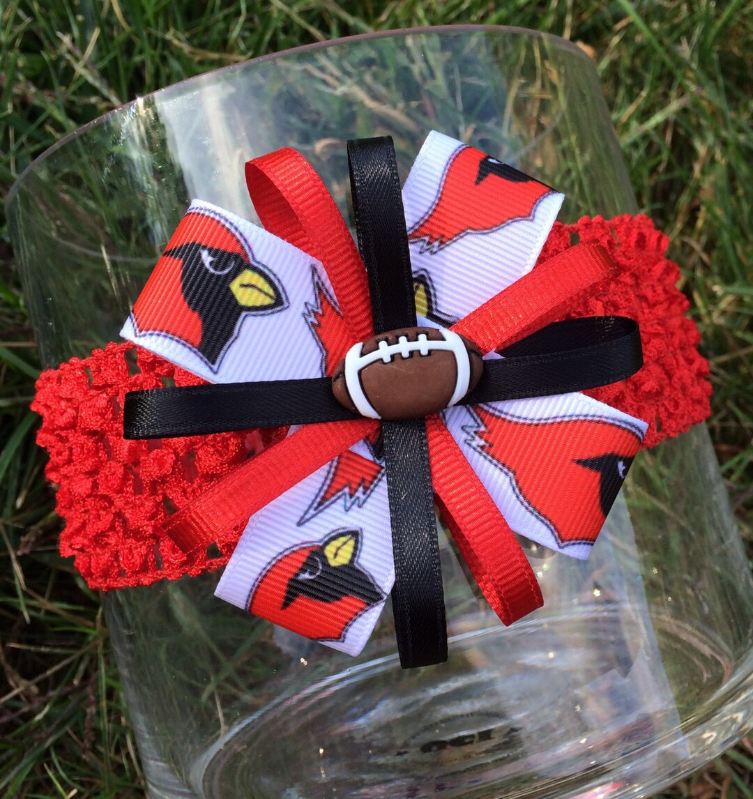 Arizona Cardinals Headband or Hair Bow fits Any Size Head Cardinals ...